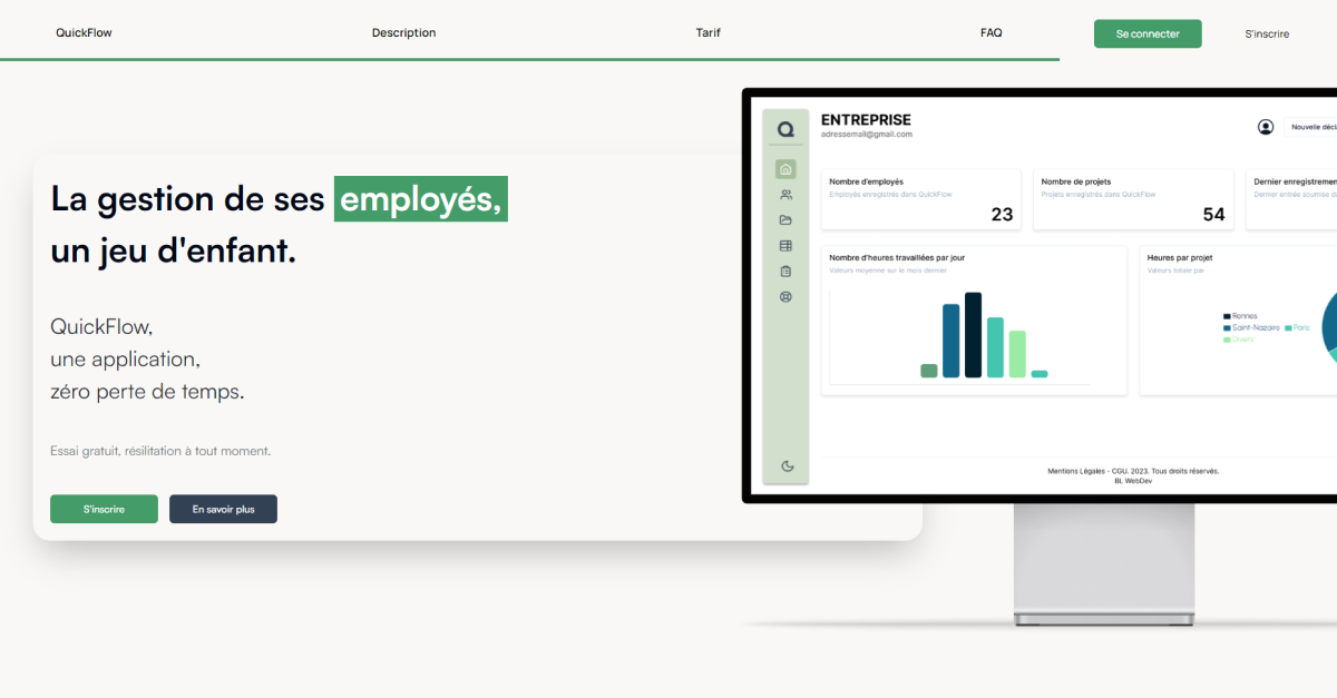 QuickFlow - La gestion des employés, simplifiée.